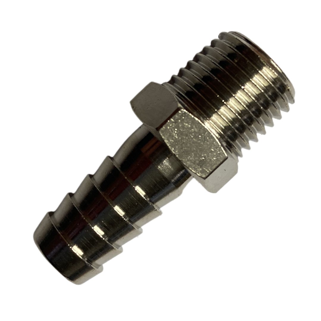 8mm Hose Tail with 1/4 inch Male Thread | Xline Systems