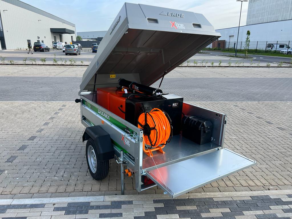 350 LTR Window Cleaning Trailer System - 1 Operator | Xline Systems