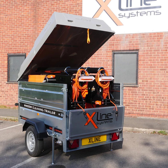 425 LTR Window Cleaning Trailer System - 2 Operators | Xline Systems