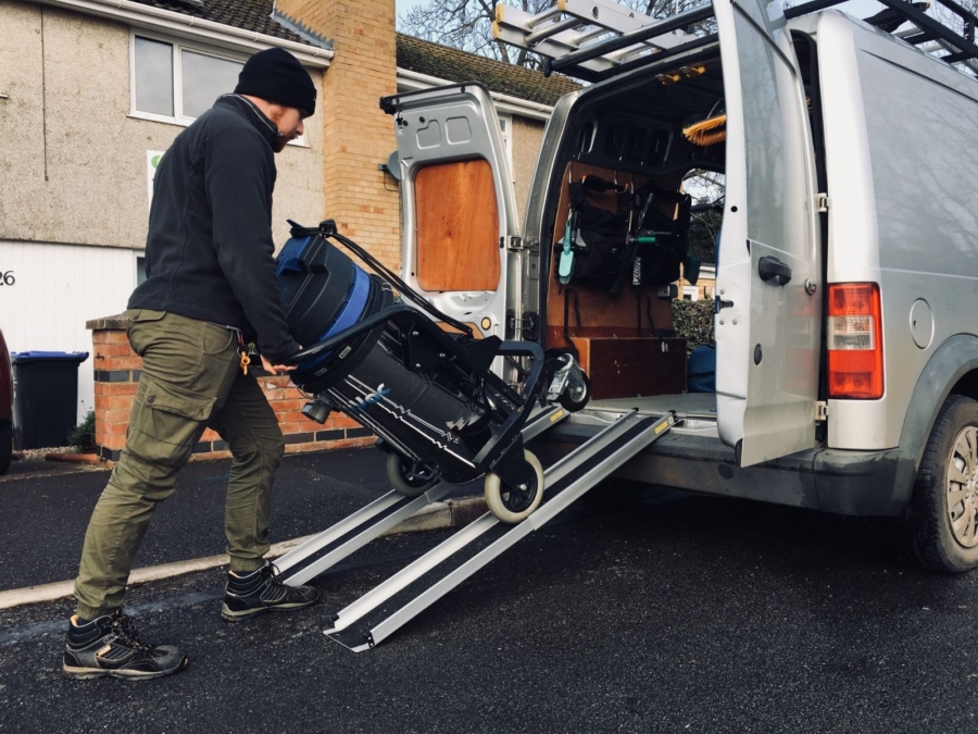 Telescopic Gutter Vac Ramps With Surface Grip | Xline Systems