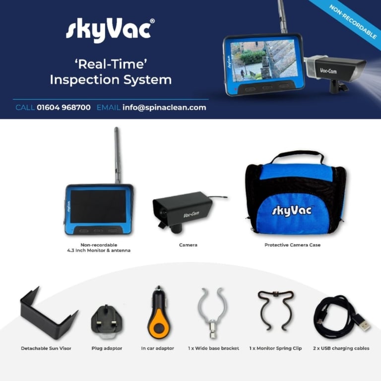 skyVac® 'Real-Time' Inspection System Gutter Inspection Camera | Xline ...