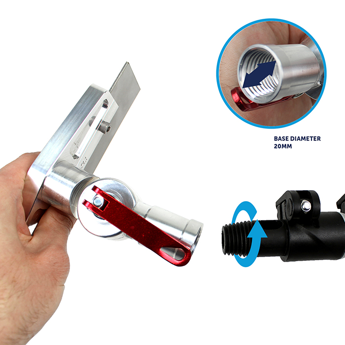 30ft Carbon Roof Scraping Pole + 11x Blades + Carry Bag | Xline Systems